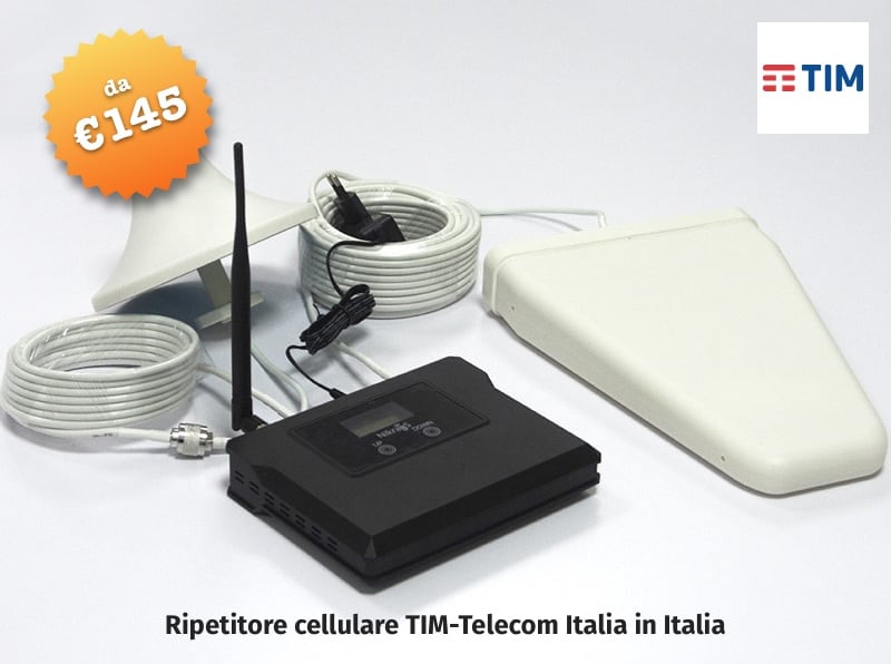 Ripetitore Tim | Amplificatore segnale GSM/3G/4G Tim in Italia